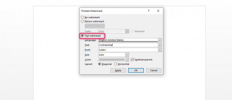 How to add confidential watermark in Microsoft Word - Docs Tutorial