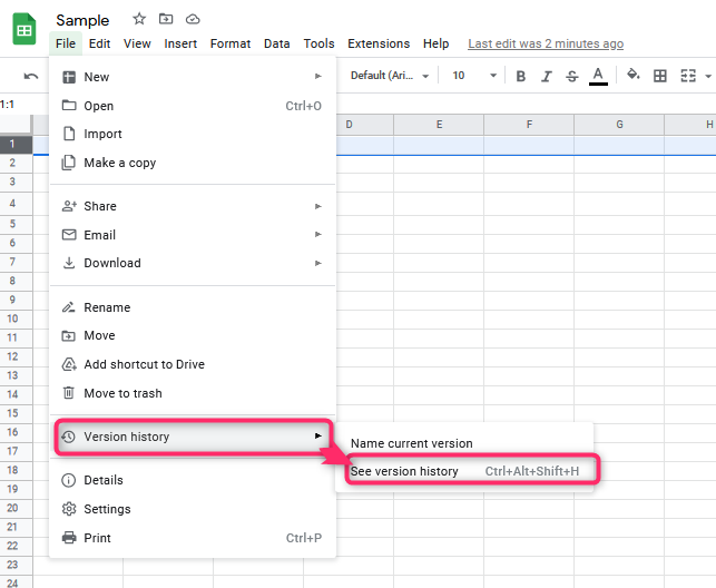 How To Check Edit History On Google Sheets Docs Tutorial