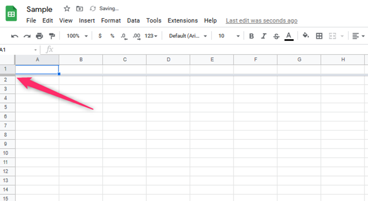 How To Keep The Top Row Always Visible In Google Sheets Docs Tutorial