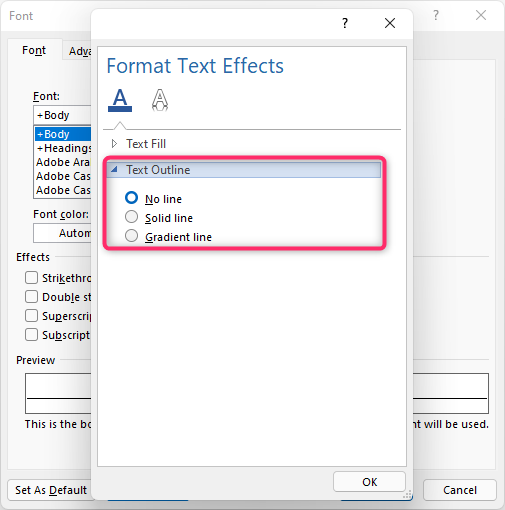 How To Add An Outline In Word Docs Tutorial