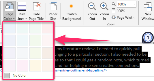 How To Change The Background In OneNote Docs Tutorial