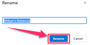 How to rename notebook in OneNote - Docs Tutorial